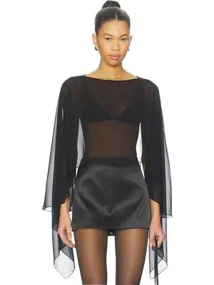 Superdown Amaya Cape Top In . Also - Black