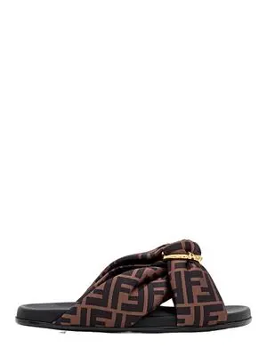 FENDI FF Fabric Sandals