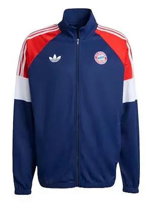 Adidas Fc Bayern Munich Lfstlr Track Top - Dark Blue/red/white