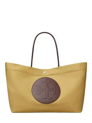 Tory Burch Ella Twist Reversible Tote Wheat