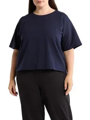 Eileen Fisher Boxy Crewneck T-shirt - Ink