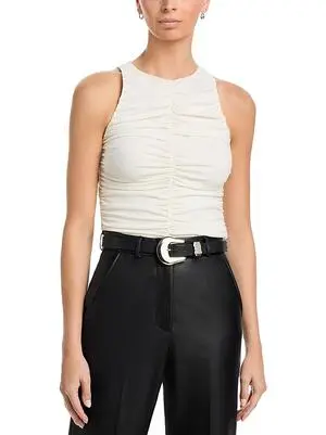 FRAME The Ruched Tank - Cream