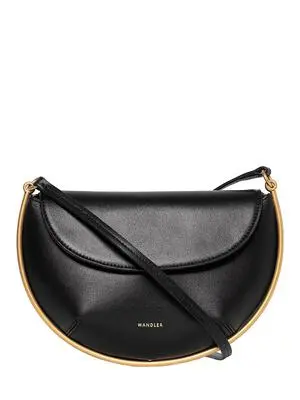 WANDLER Mini Leather Crossbody - Black