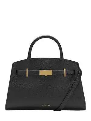 DEMELLIER Hudson Small Leather Handbag - Black