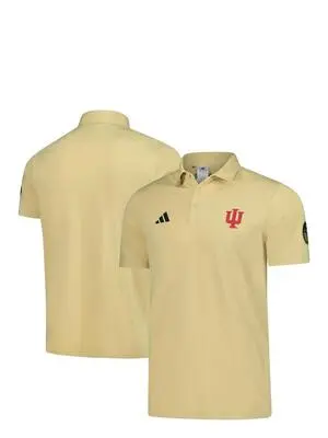 Adidas Indiana Hoosiers Salute To Service Ultimate365 Solid Polo - Tan