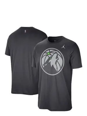 JORDAN BRAND Minnesota Timberwolves Statement Edition Essential T-shirt - Anthracite
