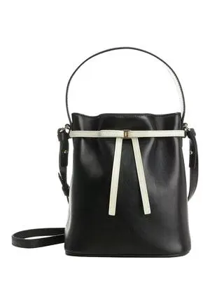 FERRAGAMO Bucket Bag With Bow Detail - Black