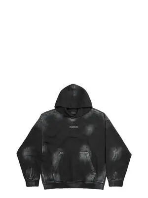 Balenciaga Medium Fit Hoodie - Black
