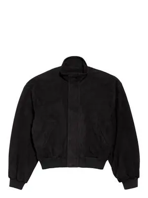 Balenciaga Suede Leather Blouson - Black