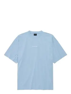 Balenciaga Back T-shirt Medium Fit - Blue