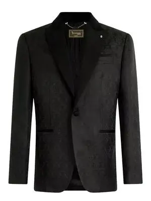 BILLIONAIRE Brocade Jacquard Blazer - Black