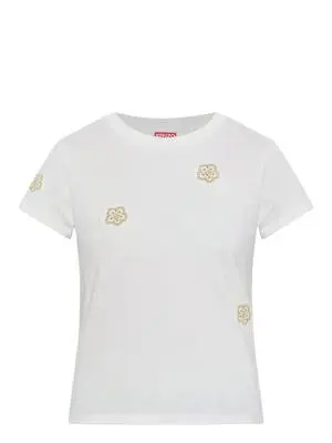 Kenzo Boke Flower Embroidered T-shirt - White