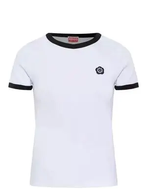 Kenzo Contrast-trim T-shirt - White