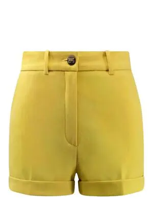 Elisabetta Franchi Buttoned Shorts - Yellow