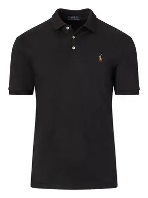 Polo Ralph Lauren Button Short-sleeve Polo Shirt - Black