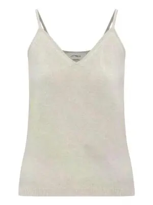 LISA YANG V-neck Strap Top - Neutrals