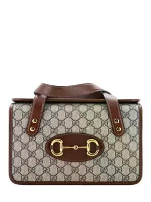 Gucci Horsebit 1955 Boston Bag Small Satchel - Brown