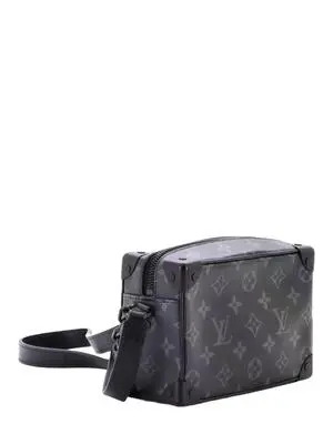 LOUIS VUITTON Soft Trunk Mini Crossbody Bag Monogram Eclipse Canvas - Black