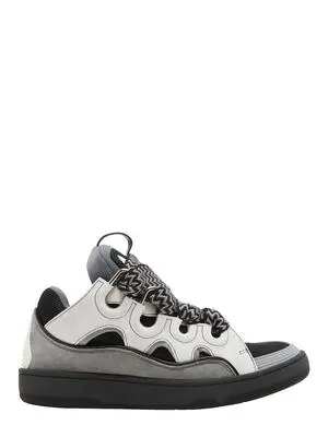 LANVIN Curb Sneakers 'white Anthracite' Grey