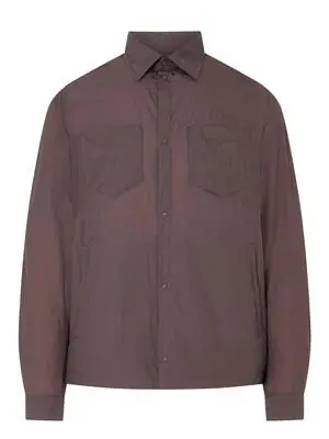 Herno Shell Twill Overshirt - Brown