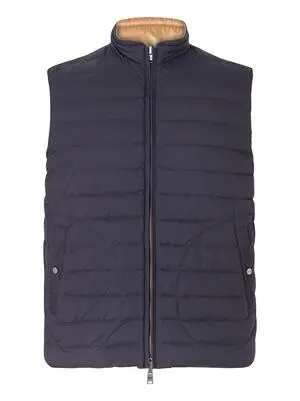 Herno Reversible Quilted Down Gilet Navy