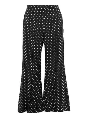 Valentino Garavani Polka-dot Flared Pants - Black