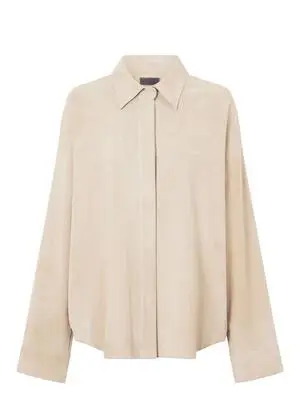 Stouls Simone Suede Shirt - Neutrals