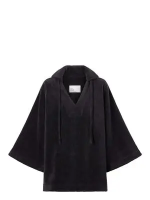 Lisa Marie Fernandez Cotton-terry Tunic - Black