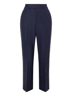 Maria Mcmanus Wool-blend Tapered Pants - Blue