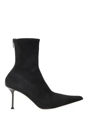 CHRISTEN Helix Stretch Suede Ankle Boots - Black