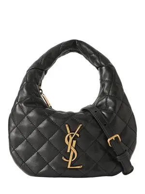 Saint Laurent Icarino Mini Quilted Leather Shoulder Bag - Black