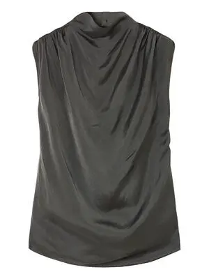 KALLMEYER Penny Draped Satin Top