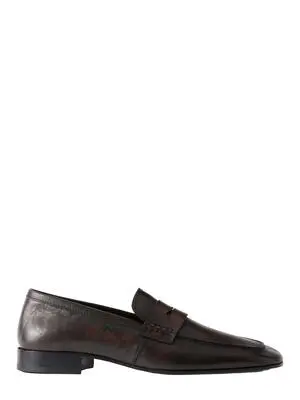 Dries Van Noten Leather Loafers - Brown