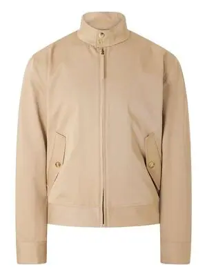 Gabriela Hearst Cotton-Twill Harrington Jacket Beige