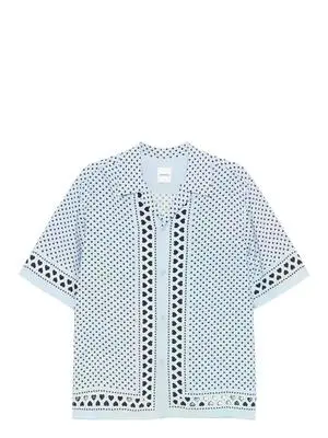 Sandro Heart Motif Flowing Shirt - Blue