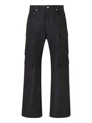 Rick Owens Geth Straight-leg Cargo Trousers - Black