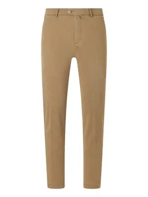 Kiton Straight-leg Lyocell-blend Trousers - Brown