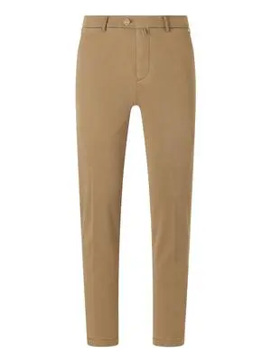 Kiton Straight-Leg Lyocell-Blend Trousers Camel