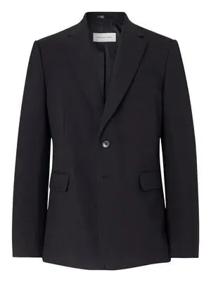 Dries Van Noten Wool And Mohair-blend Blazer - Black