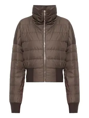Rick Owens X Moncler Cropped Down Jacket - Brown