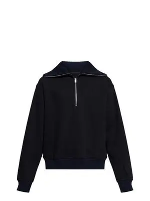 JIL SANDER Sweatshirt With Embroidered Logo - Black