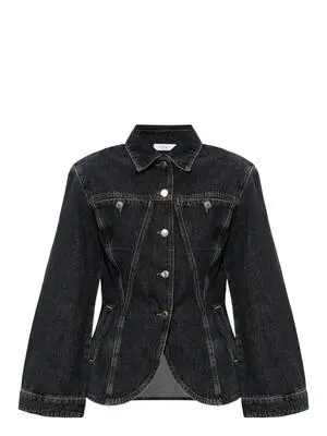 IRO PARIS Iloan Denim Jacket Navy Blue