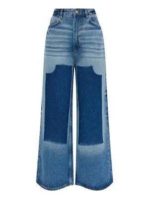 GANNI Wide-leg Jeans - Blue