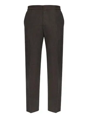 Paul Smith Plaid Wool Trousers - Brown