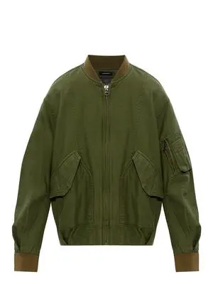 R13 Oversized Bomber Jacket - Green
