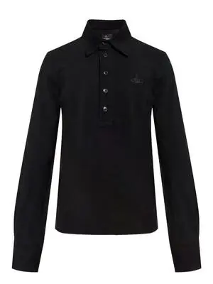 VIVIENNE WESTWOOD Buttoned Polo Shirt - Black