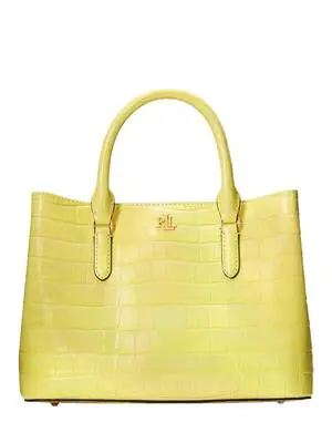 Ralph Lauren Marcy Satchel Bag - Yellow