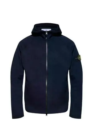 Stone Island Zip-up Hoodie - Blue