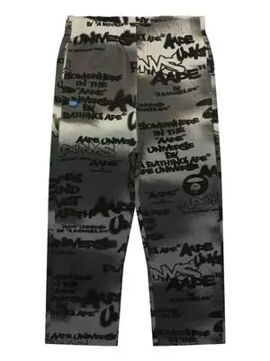 AAPE BY *A BATHING APE® Graphic Track Pants - Grey