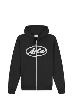ARTE ANTWERP Zip-front Hoodie - Black